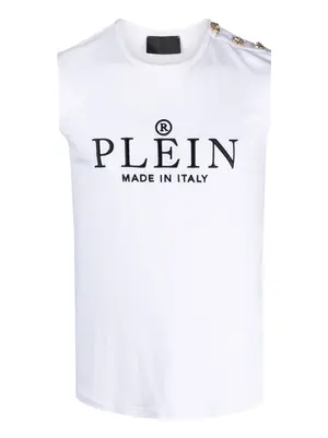 Philipp Plein Logo-print Tank Top - White