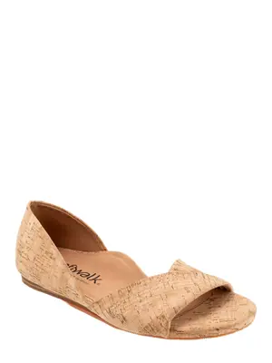 Softwalk SoftWalk® Cypress Open Toe Flat Natural Cork