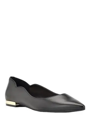 Nine West Pointed-toe Flat - Black