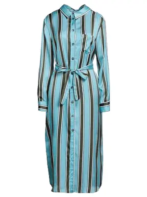 SEMICOUTURE Midi Shirt Dress - Blue