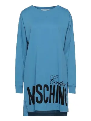 Moschino Couture Cotton T-Shirt Blue