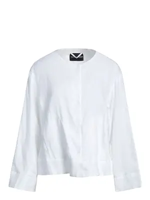 Emporio Armani Single-Breasted Linen Blazer White
