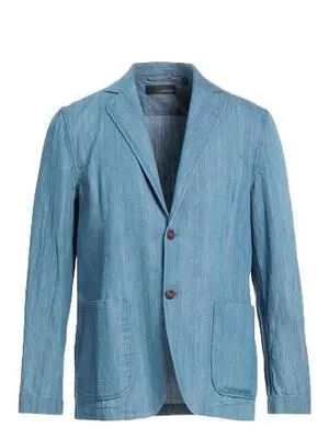 LARDINI Cotton Blazer - Blue
