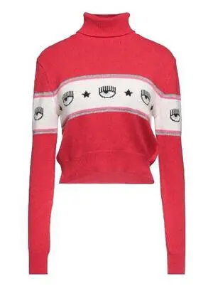 CHIARA FERRAGNI Turtleneck Size Wool, Viscose, Polyamide, Cashmere - Red
