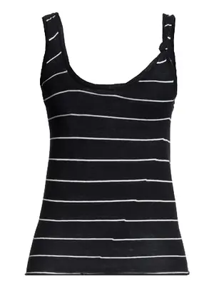 ROBERTO COLLINA Cotton Tank Top Black