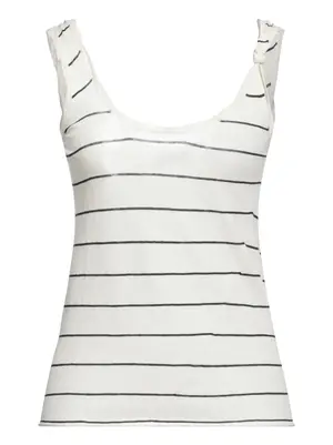 ROBERTO COLLINA Cotton Tank Top Ivory