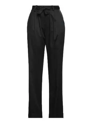 GAËLLE PARIS Straight-Leg Twill Pants Black