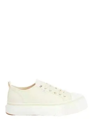Ami Canvas Low-top Sneakers - Neutrals