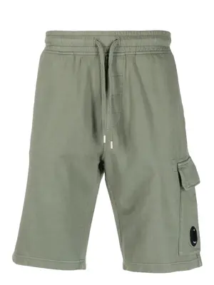 C.P. COMPANY Lens-detail Cargo Shorts - Green