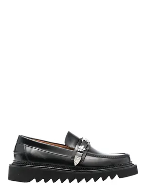 TOGA VIRILIS Chunky Leather Loafers - Black