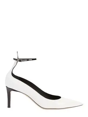 GIUSEPPE ZANOTTI 70mm Leather Pumps - White