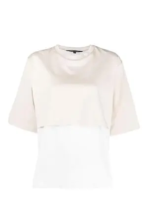 Sofie D'hoore Crew Neck Layered T-shirt - Neutrals