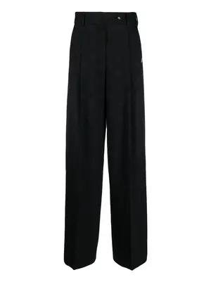 Dolce & Gabbana All-over Logo Print Trousers - Black