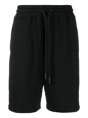 COUNTY OF MILAN Marcelo Burlon Knee-length Track Shorts - Black
