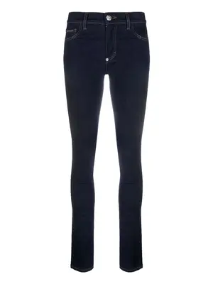 Philipp Plein Mid-rise Skinny Jeans - Blue