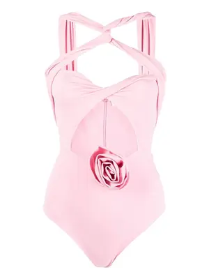 Magda Butrym Twisted Cut-out Bodysuit - Pink