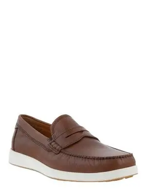 Ecco S Lite Penny Loafer - Cognac