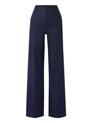 Another Tomorrow High-rise Straight-leg Organic Jeans - Blue