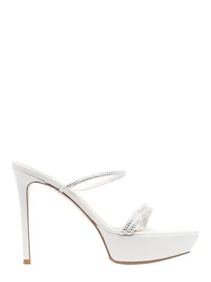GIANVITO ROSSI Montecarlo 130mm Sandals - White
