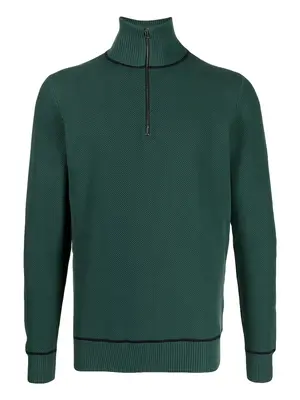 Pringle Of Scotland Half-zip Jumper - Green