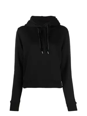 Tommy Hilfiger Logo-embroidered Hoodie - Black