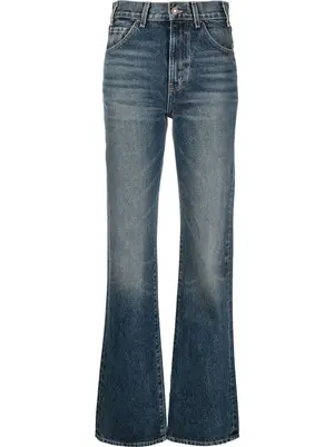 NILI LOTAN Flared-cut Leg Jeans - Blue