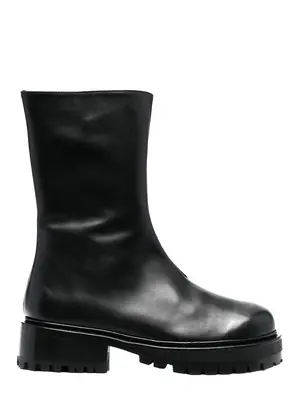 NICOLE SALDANA Nicole Saldaña Leather Zip-Up Boots