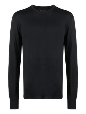 TOM FORD Round-neck Long-sleeve T-shirt - Black