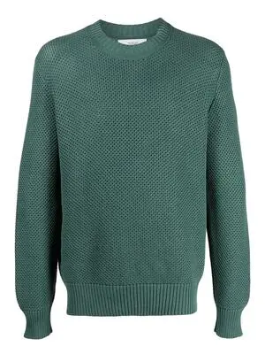 Pringle Of Scotland Round Neck Cotton Jumper - Green
