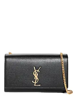 Saint Laurent Kate Medium Shoulder Bag Black/gold