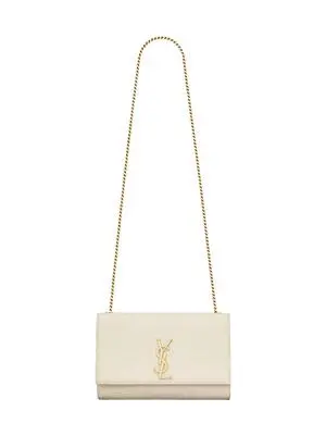 Saint Laurent Kate Medium Shoulder Bag Blanc Vintage