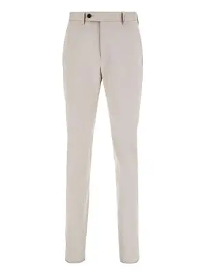 FERRAGAMO Cotton Chino Trousers - Neutrals