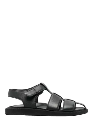 Officine Creative Caged Leather Sandals - Black