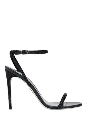 Rene Caovilla Rhinestone-embellished Heeled Sandals - Black