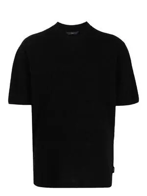 HEVO Knitted Crew-neck T-shirt - Black