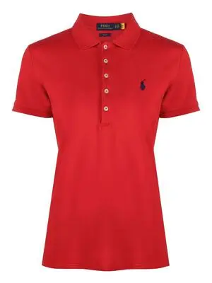 Polo Ralph Lauren Julie Logo-embroidered Polo Shirt - Red