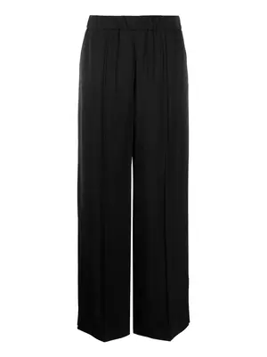 JIL SANDER Pressed-crease Palazzo Pants - Black