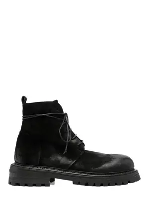 Marsèll Suede Ankle Boots - Black