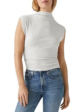 Michael Stars Amara Crop Tee Chalk