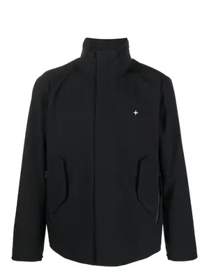 Stone Island High-neck Zip-up Jacket - Black