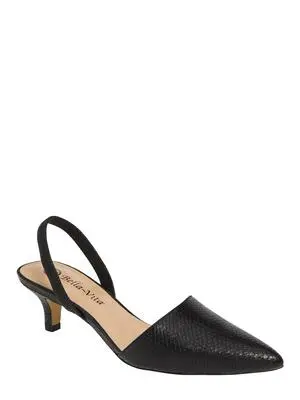 BELLA VITA Sarah Ii Slingback Pumps - Blk Snake