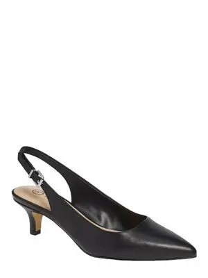 BELLA VITA Scarlette Kitten Heel Slingback Pump - Black