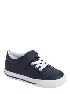 FOOTMATES Footmates Reese Sneaker Navy Leather