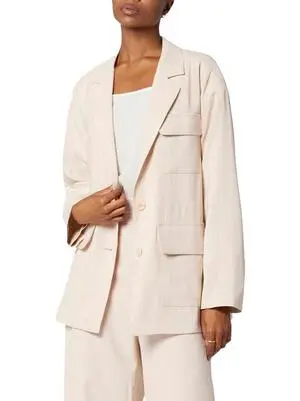 Equipment Aria Flap Pocket Blazer - Shifting Sand