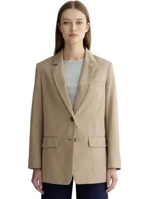 Everlane Oversized Blazer - Ash Brown