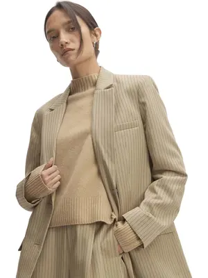 Everlane Everlane Oversized Blazer Khaki/black