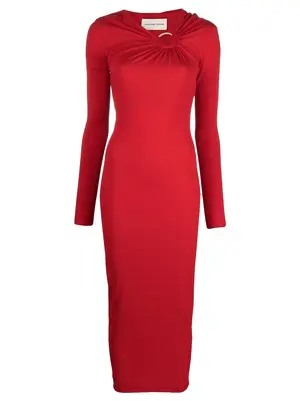 Alexandre Vauthier Cut-out Midi Dress - Red
