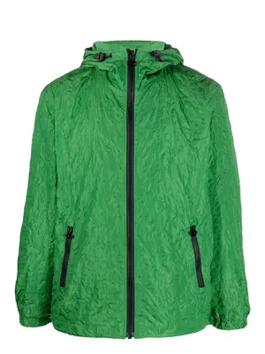 DIESEL® Crinkled-finish Windbreaker - Green
