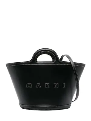 Marni Large Tropicalia Tote Bag - Black