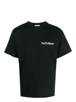 Aries No Problemo Cotton T-shirt - Black